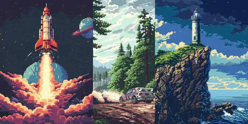 90s Retro Game Pixel Art Images Midjourney Prompt | PromptBase