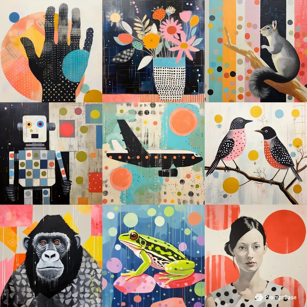 Colorful Fun Graphics Midjourney Prompt | PromptBase