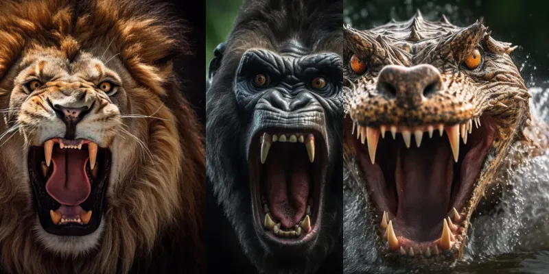 Untamed Furies Animal Ferocity Attacks Midjourney Prompt | PromptBase