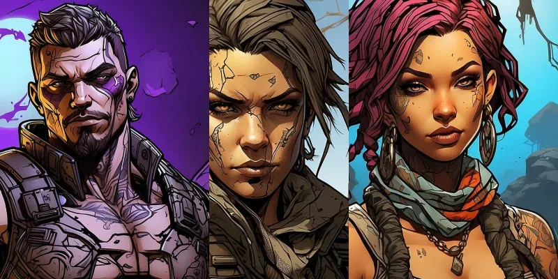 Borderlands Characters Leonardo Ai Prompt | PromptBase