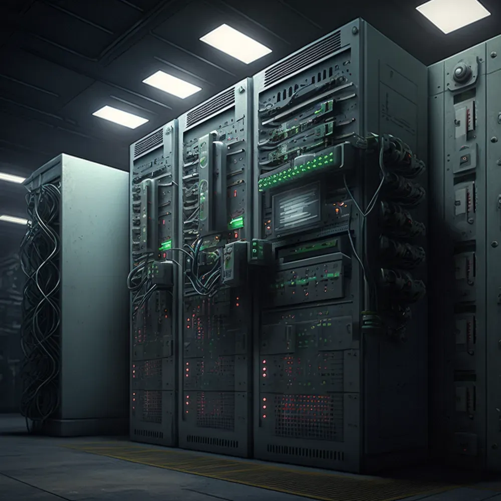 High Tech Server Rooms Midjourney Prompt | PromptBase