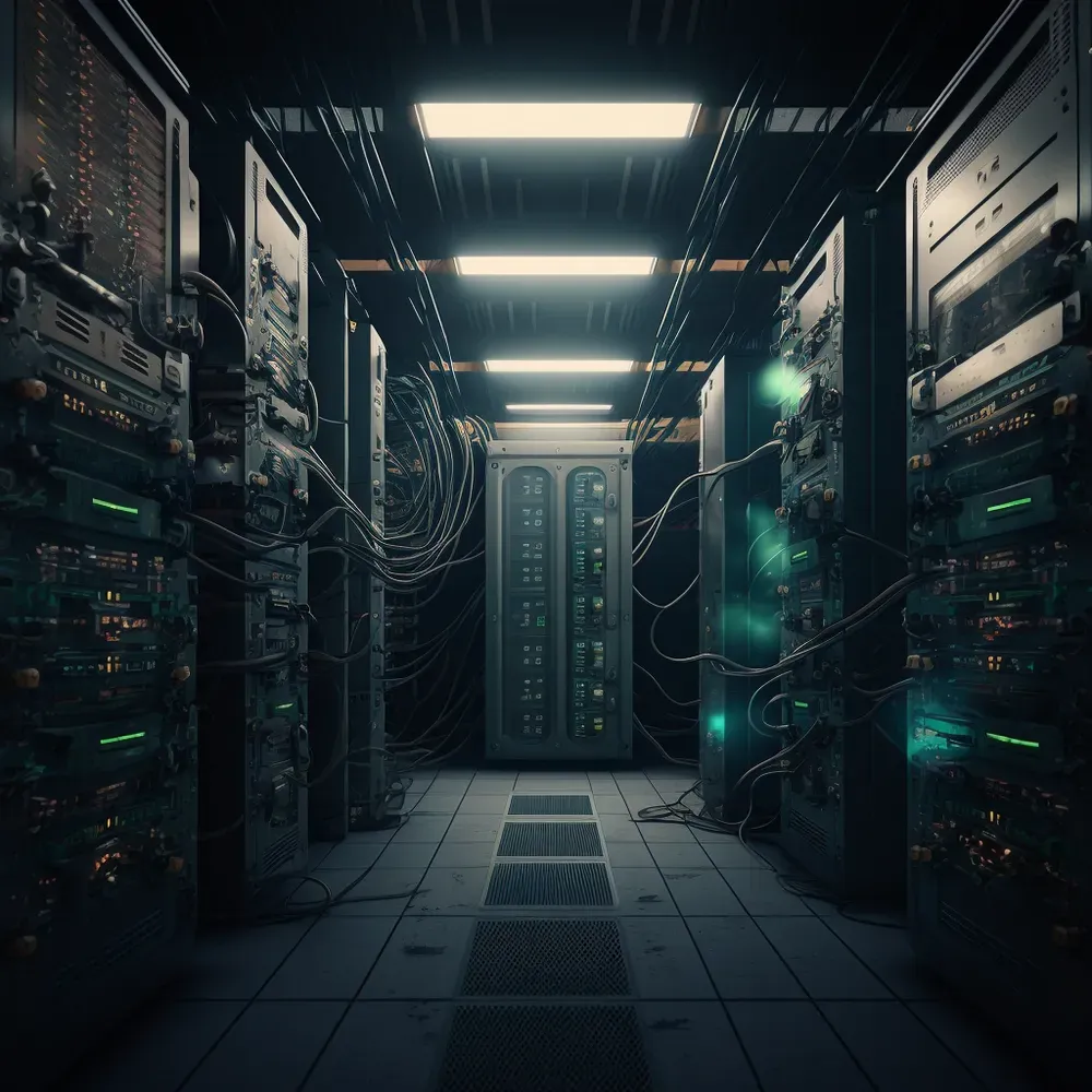 High Tech Server Rooms Midjourney Prompt | PromptBase