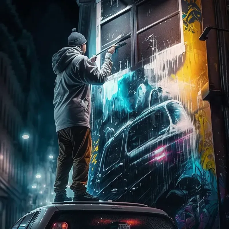 Paintings Graffiti Midjourney Prompt | PromptBase