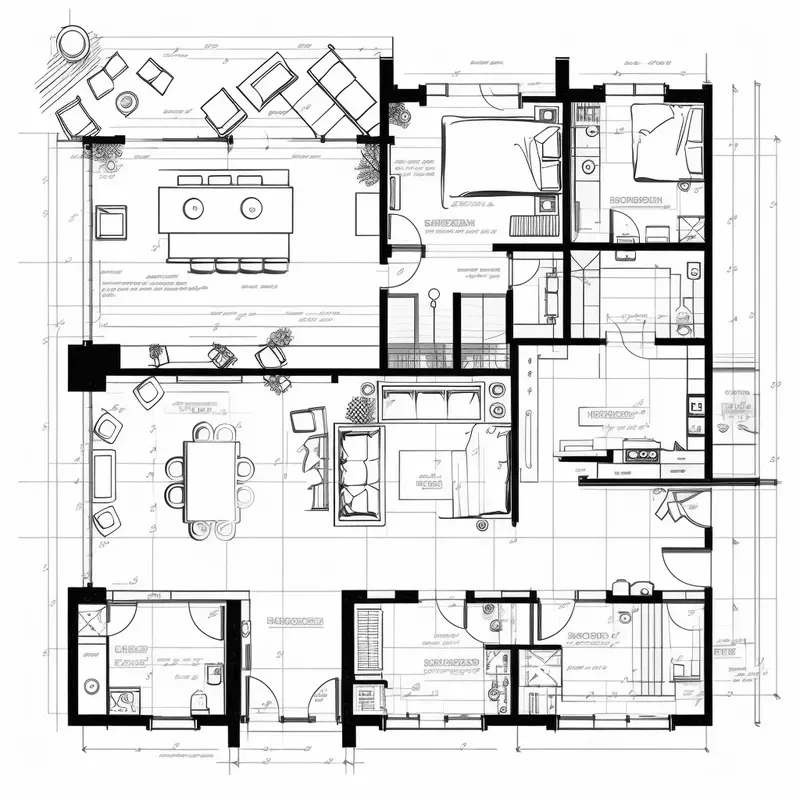 Architectural Drawings Midjourney Prompt | PromptBase