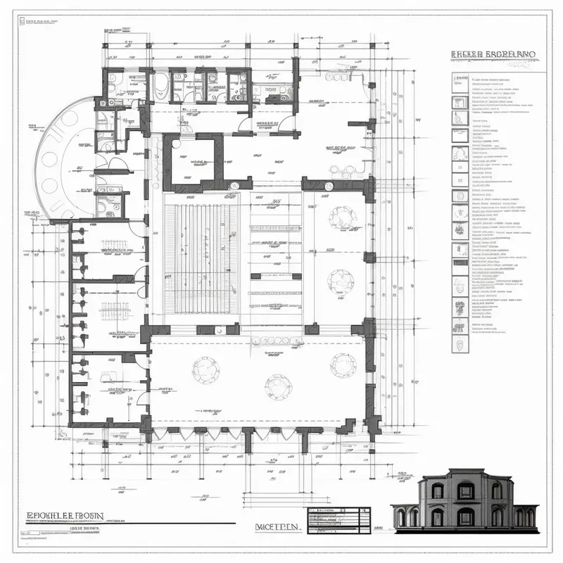 Architectural Drawings Midjourney Prompt | PromptBase