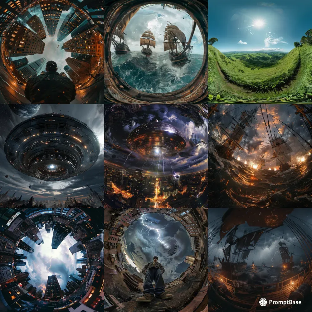 360 Equirectangular Realistic Photos Midjourney Prompt | PromptBase
