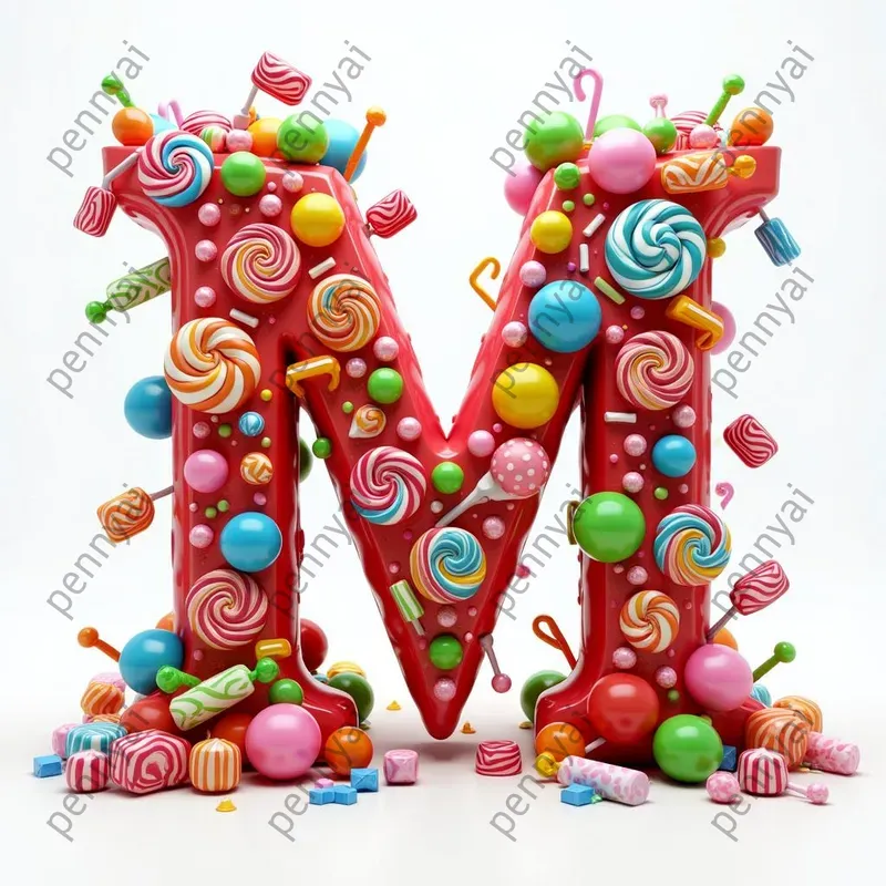 Candyland 3D Letters FLUX Prompt | PromptBase