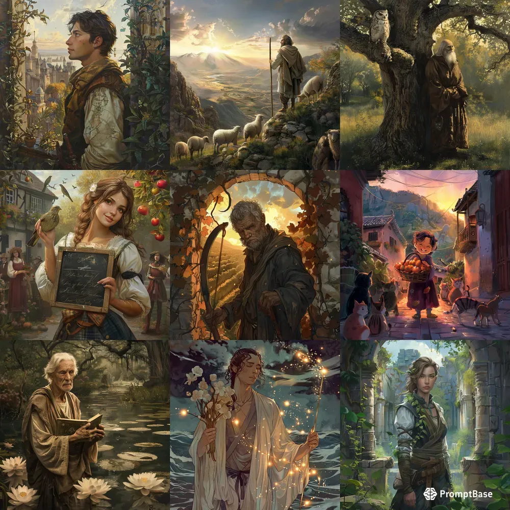 Parable-inspired Character Designs Midjourney Prompt | PromptBase