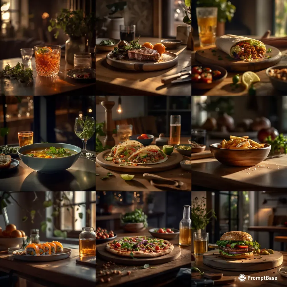 Hyper Realistic Food Photography Midjourney Prompt | PromptBase