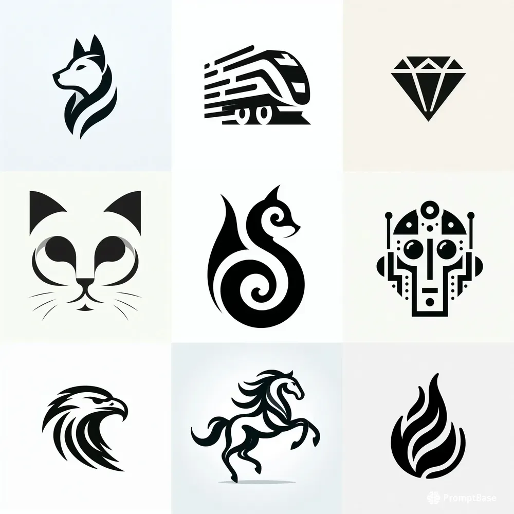 Vector Logo Minimalist Stamps DALL·E Prompt | PromptBase