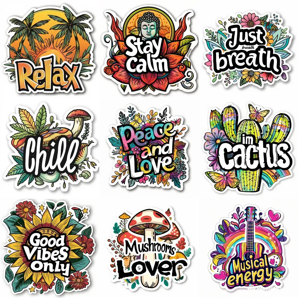 Stickers With Positive Messages Midjourney Prompt | PromptBase