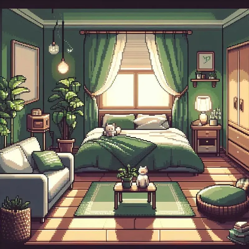 Pixel Art Rooms DALL·E Prompt | PromptBase