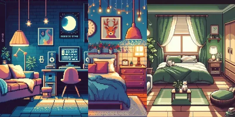 Pixel Art Rooms DALL·E Prompt | PromptBase