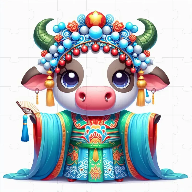 Chinese Opera Animals Cliparts DALL·E Prompt | PromptBase