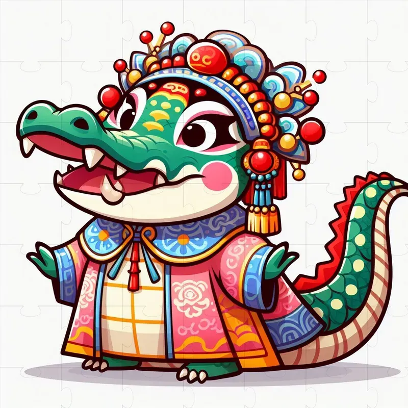 Chinese Opera Animals Cliparts DALL·E Prompt | PromptBase