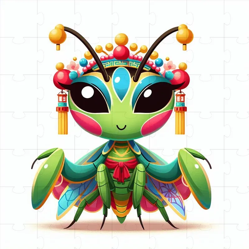 Chinese Opera Animals Cliparts DALL·E Prompt | PromptBase