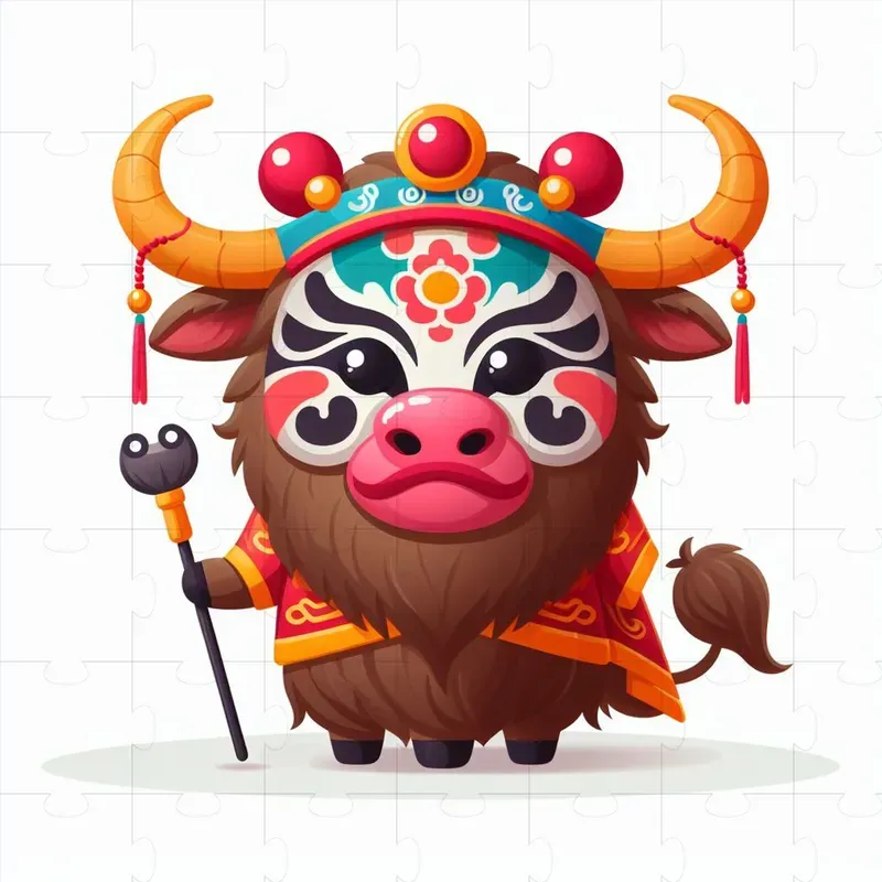 Chinese Opera Animals Cliparts DALL·E Prompt | PromptBase