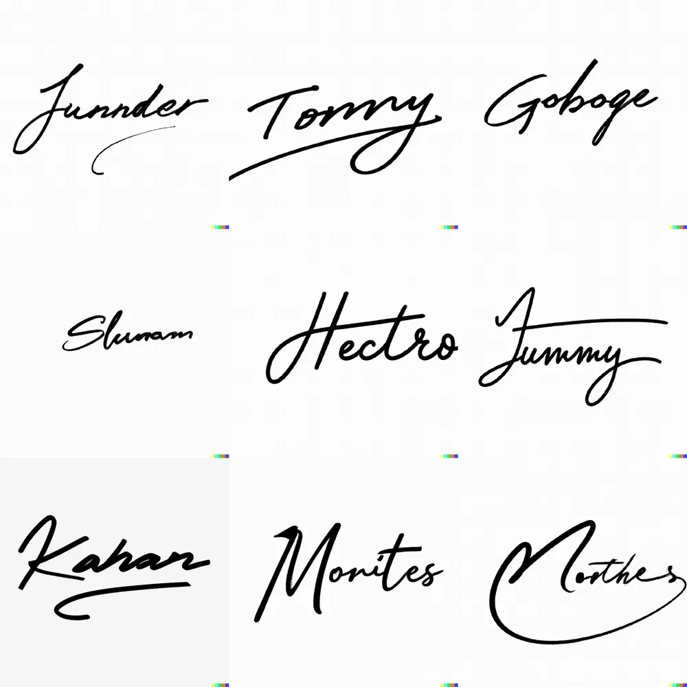Classic Signature Names DALL·E Prompt | PromptBase