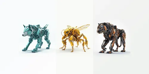 Mecha Inspired Robots Illustrations Midjourney Prompt | PromptBase