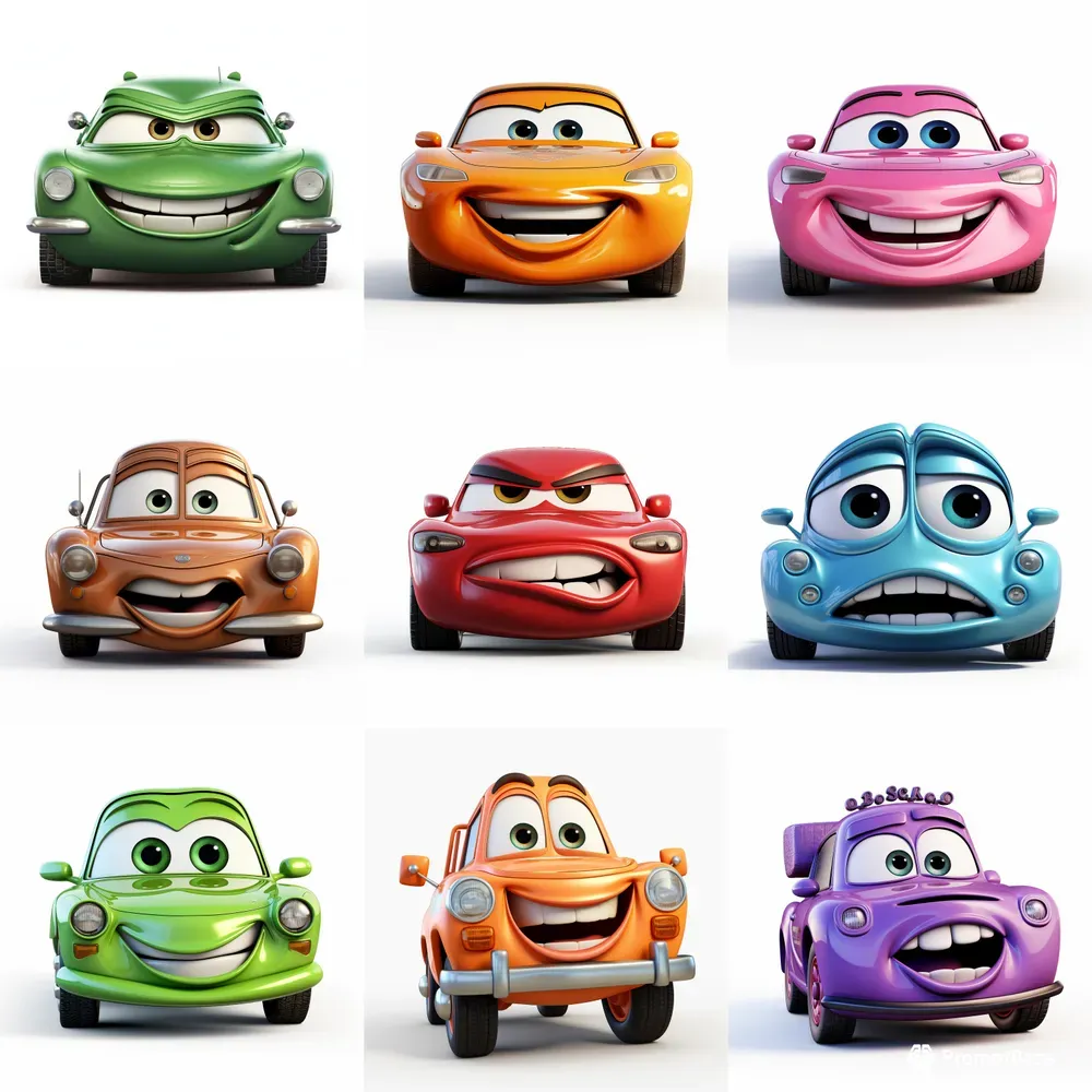 Animate Car Emotions Midjourney Prompt | PromptBase