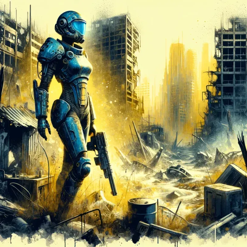 Fallout Chronicles Watercolors DALL·E Prompt | PromptBase