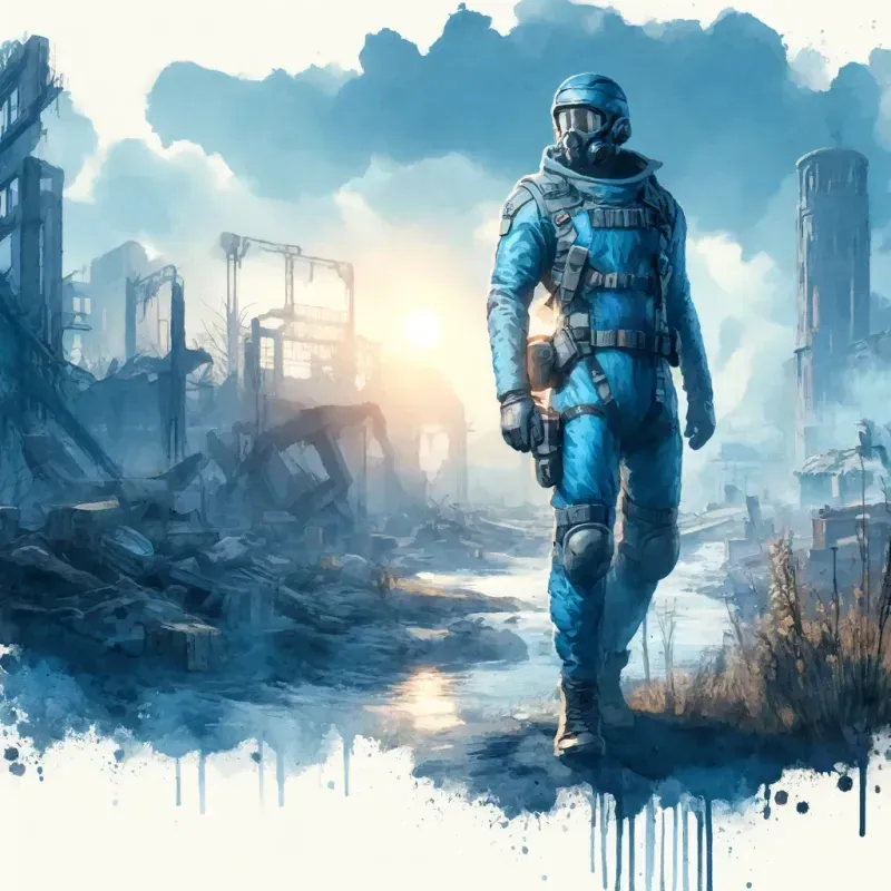 Fallout Chronicles Watercolors DALL·E Prompt | PromptBase