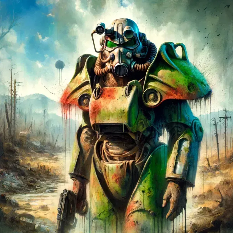 Fallout Chronicles Watercolors DALL·E Prompt | PromptBase