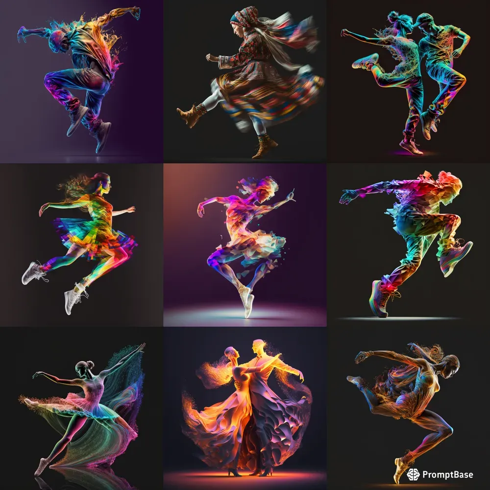 Dance Movements Midjourney Prompt | PromptBase