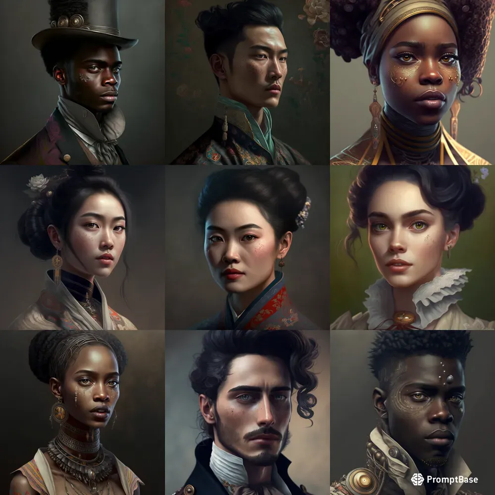 Vintage Avatars Midjourney Prompt | PromptBase