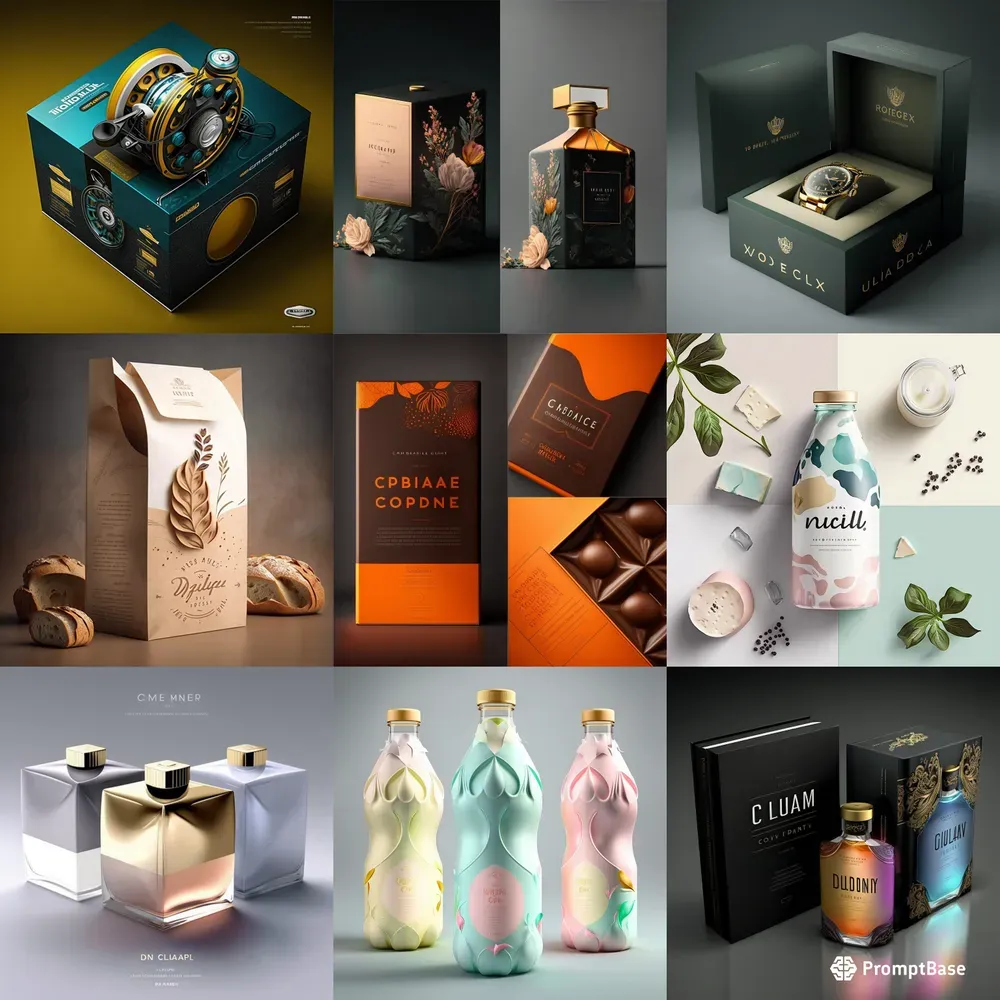 Contemporary Product Packagings Midjourney Prompt | PromptBase