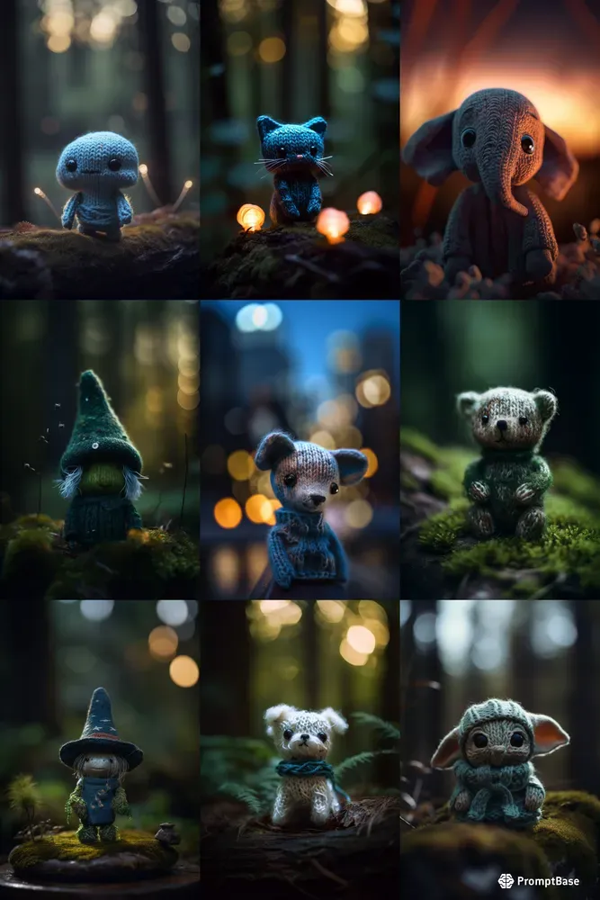 Knit Characters Midjourney Prompt | PromptBase