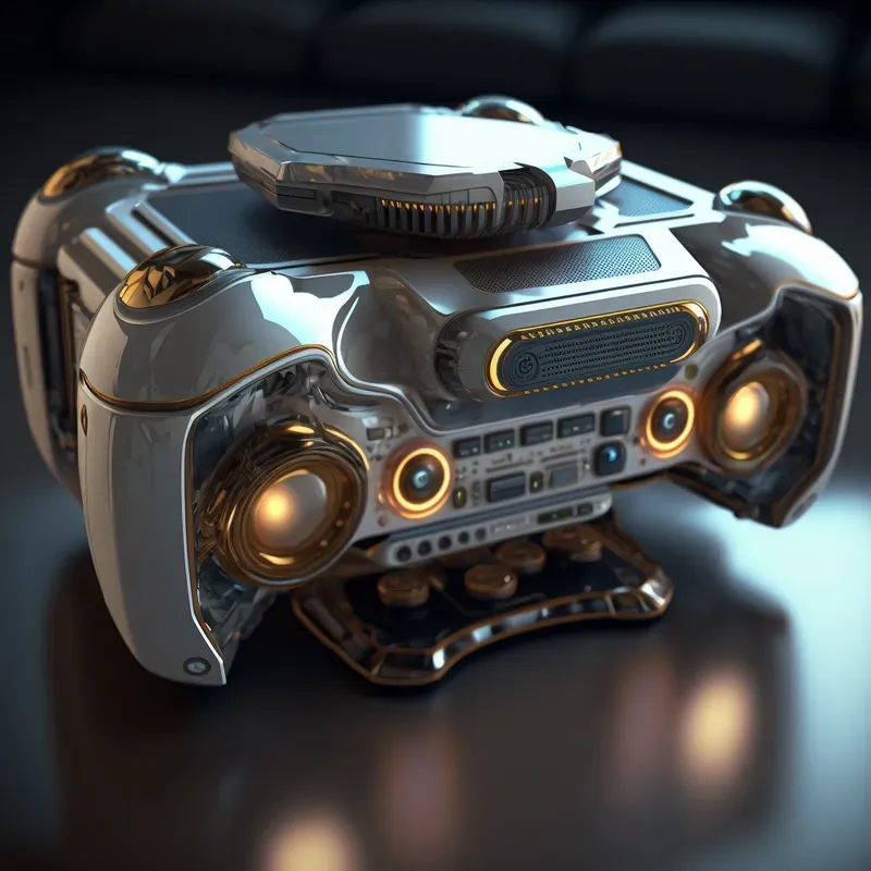 Futuristic Gaming Consoles Midjourney Prompt | PromptBase
