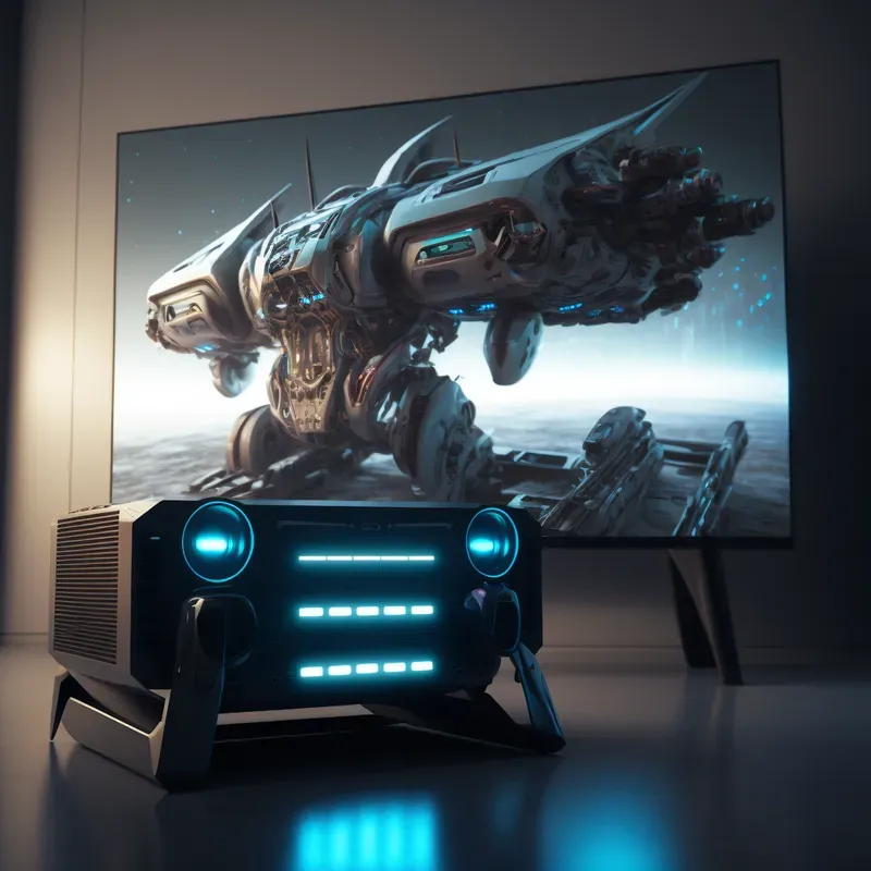 Futuristic Gaming Consoles Midjourney Prompt | PromptBase