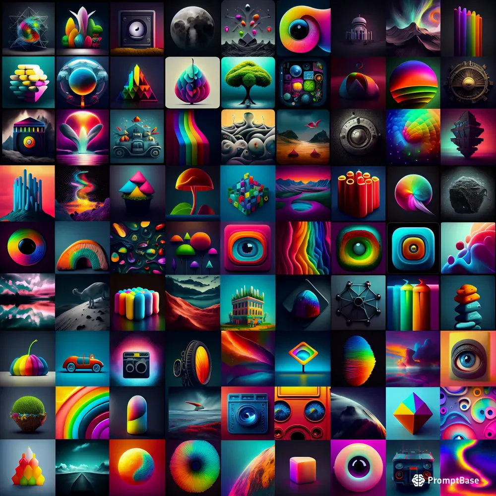 Random Surrealistic Icons Midjourney Prompt | PromptBase