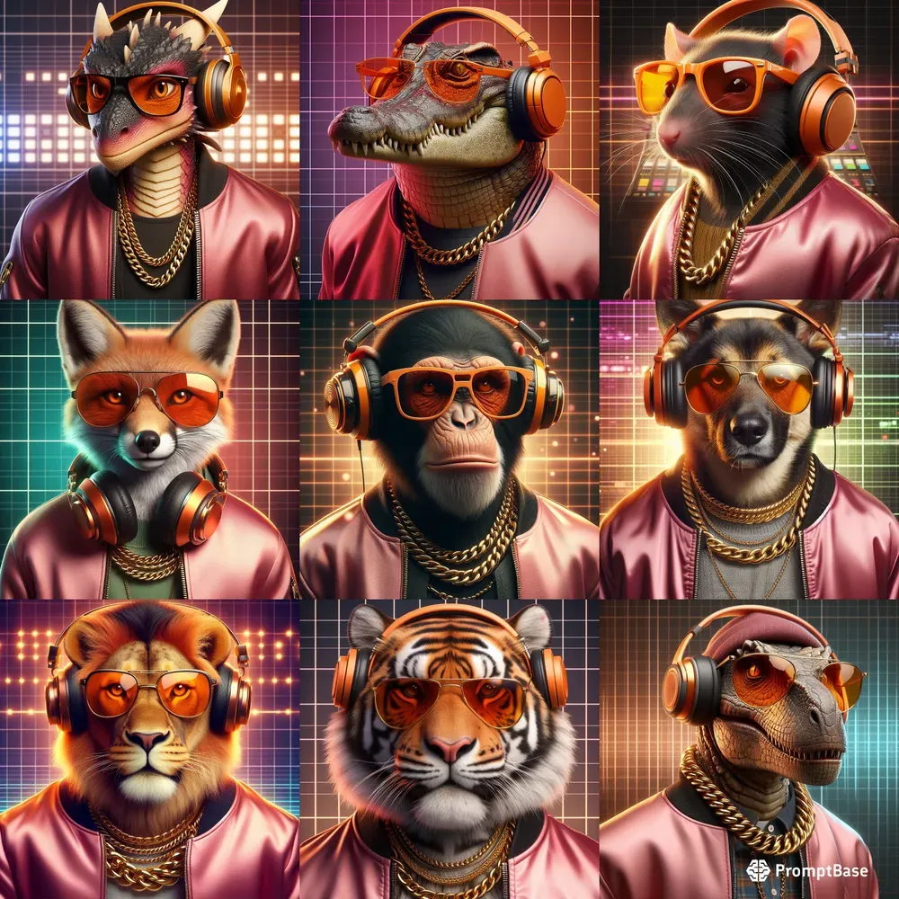 Dapper Animal Renders DALL·E Prompt | PromptBase