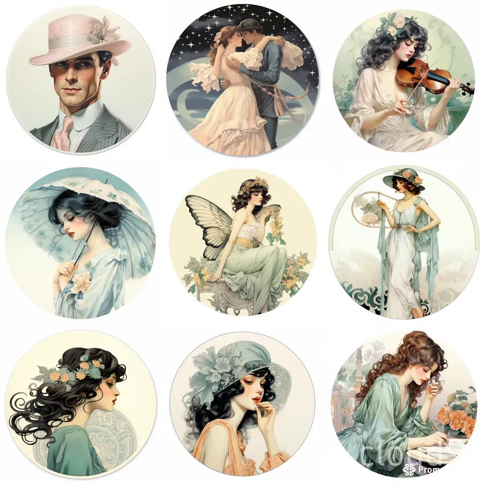 Timeless Elegance Sticker Collections Midjourney Prompt | PromptBase