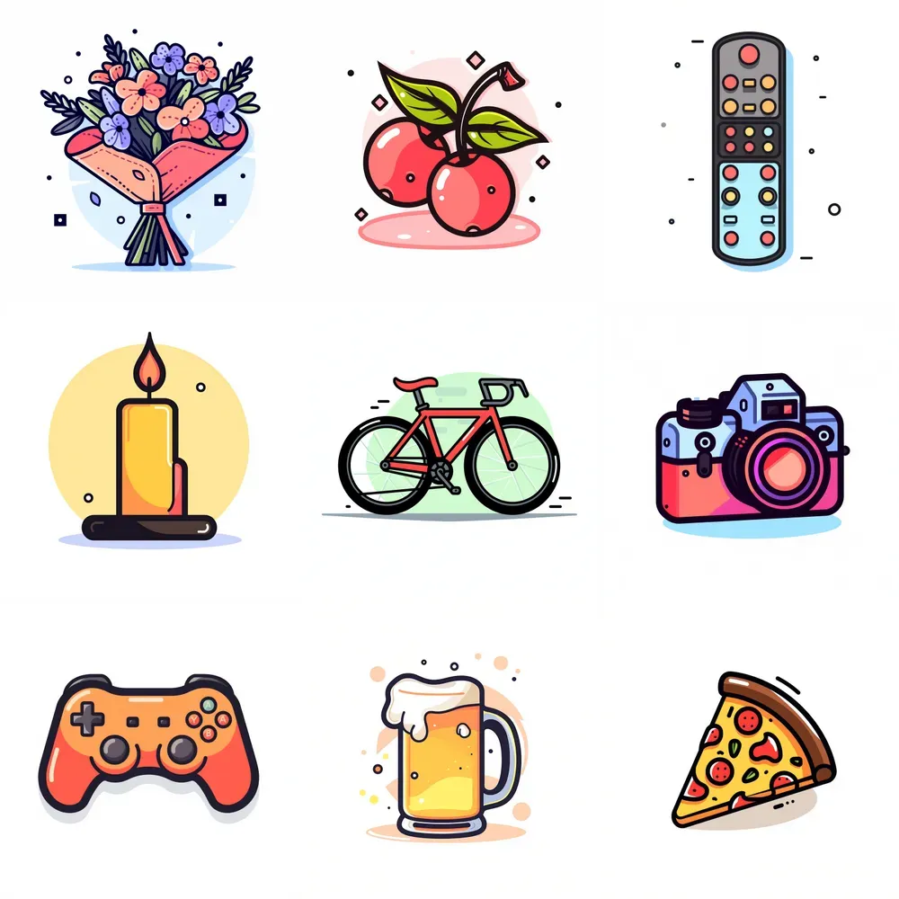Icons Packs For Illustrator Midjourney Prompt | PromptBase