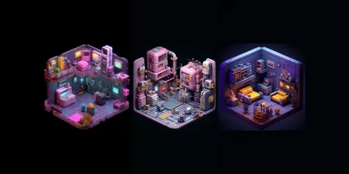 Isometric Game Assets Midjourney Prompt | PromptBase