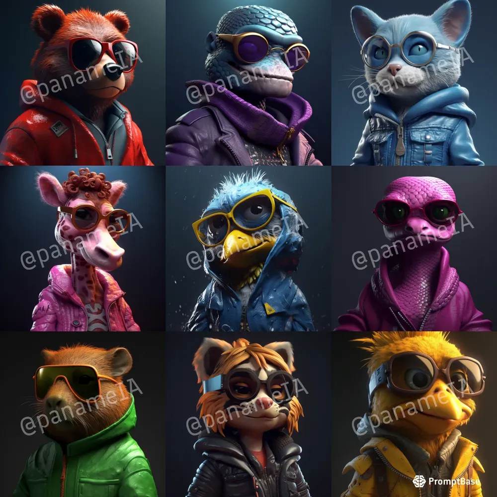 Animal NFT Collection Midjourney Prompt | PromptBase