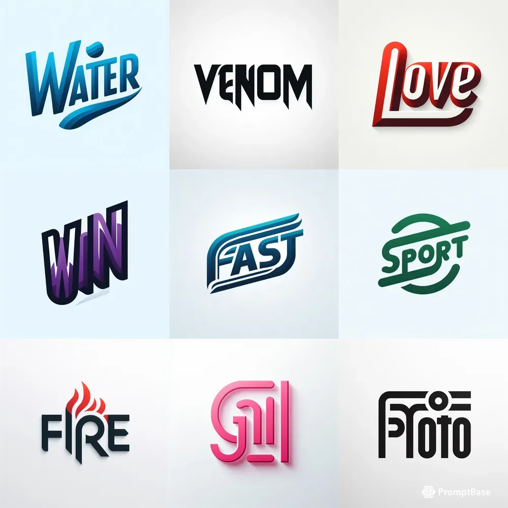 Dynamic Logo Letters DALL·E Prompt | PromptBase