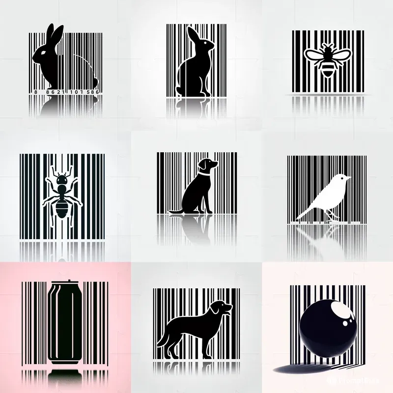Barcode Animals DALL·E Prompt | PromptBase