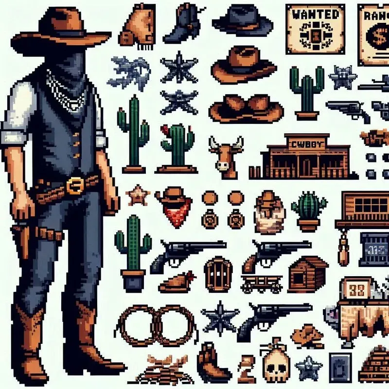 Pixel Art Spritesheets DALL·E Prompt | PromptBase