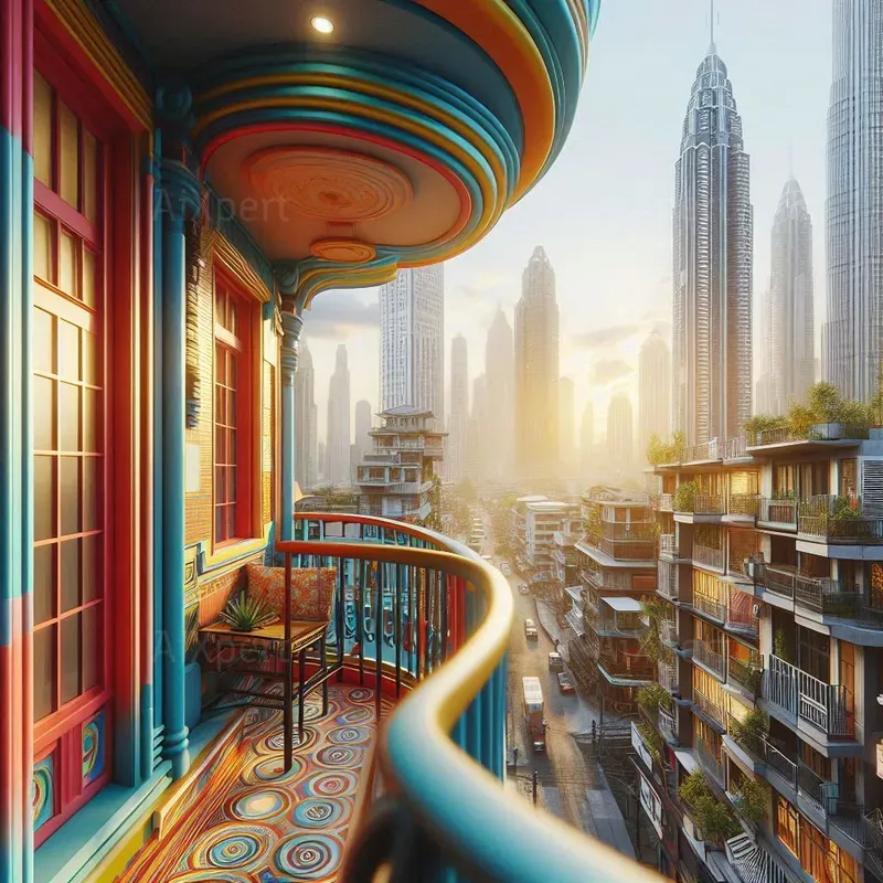 Luxurious View Architectural Portraits DALL·E Prompt | PromptBase