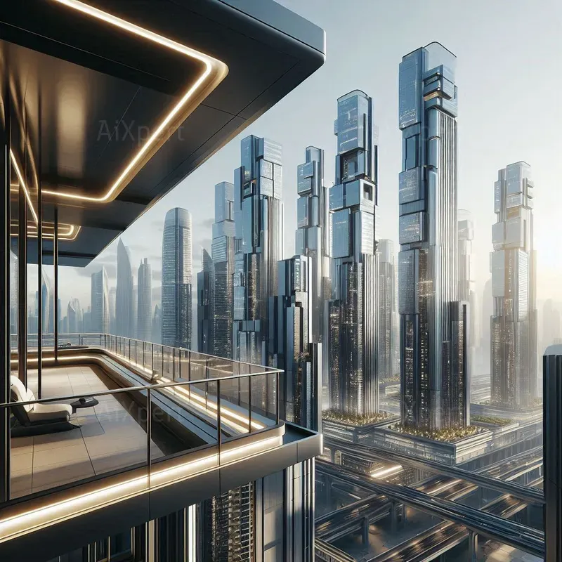 Luxurious View Architectural Portraits DALL·E Prompt | PromptBase