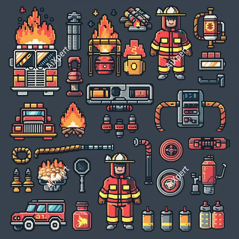 8bit Pixel Art Sprite Sheets Midjourney Prompt | PromptBase