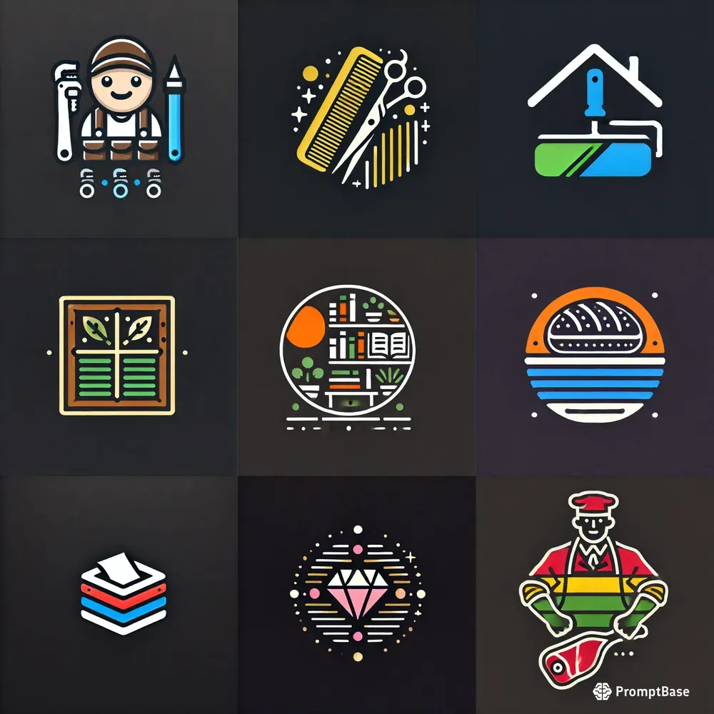 Simple Bold Logos For Any Shops DALL·E Prompt | PromptBase