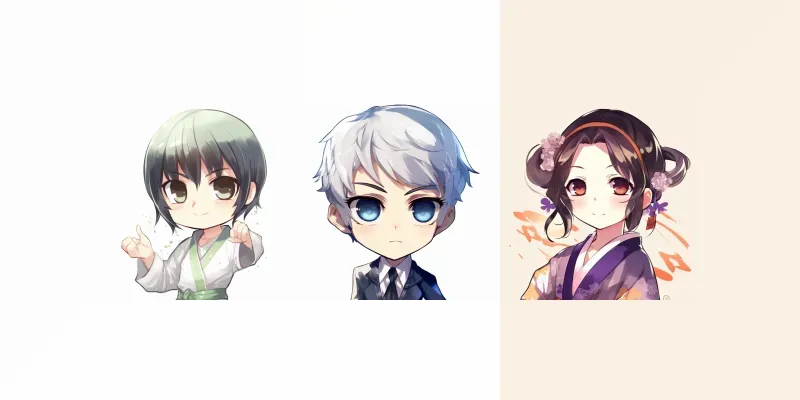 Cute Anime Chibi Character Portrait NFT Midjourney Prompt | PromptBase