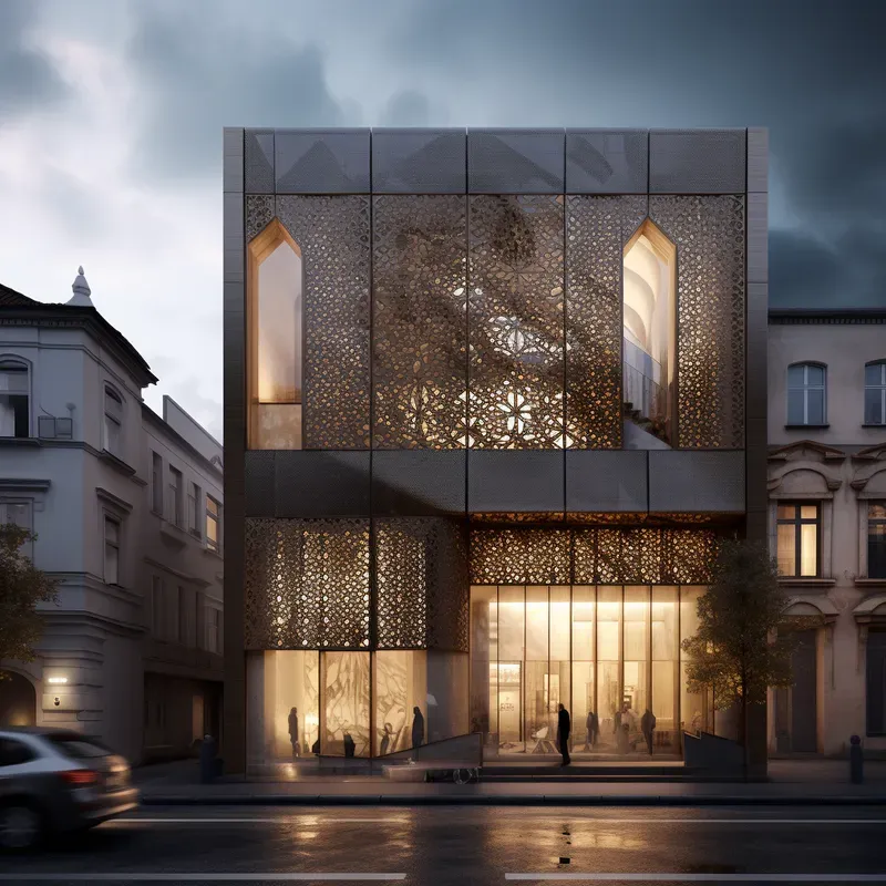 Middle East Architecture Buildings Midjourney Prompt | PromptBase