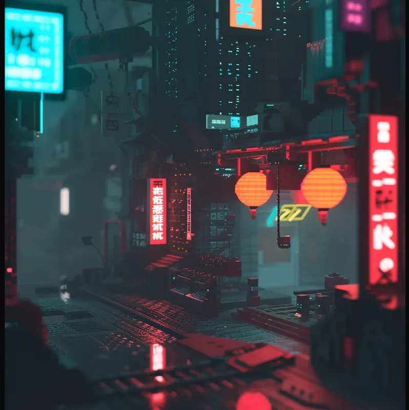 Cyberpunk Retroscapes Midjourney Prompt | PromptBase