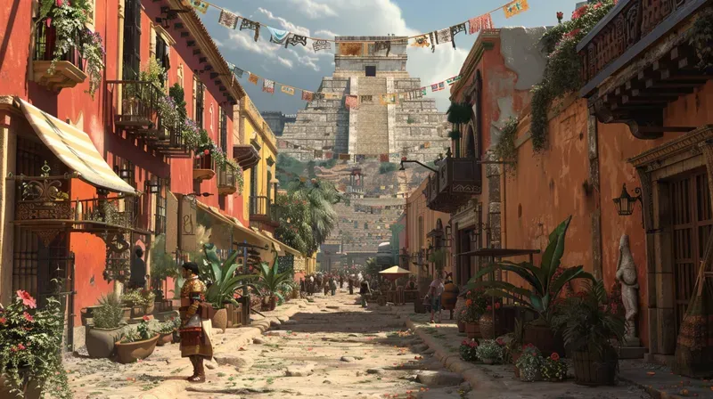 Ancient Aztec Cities Midjourney Prompt | PromptBase